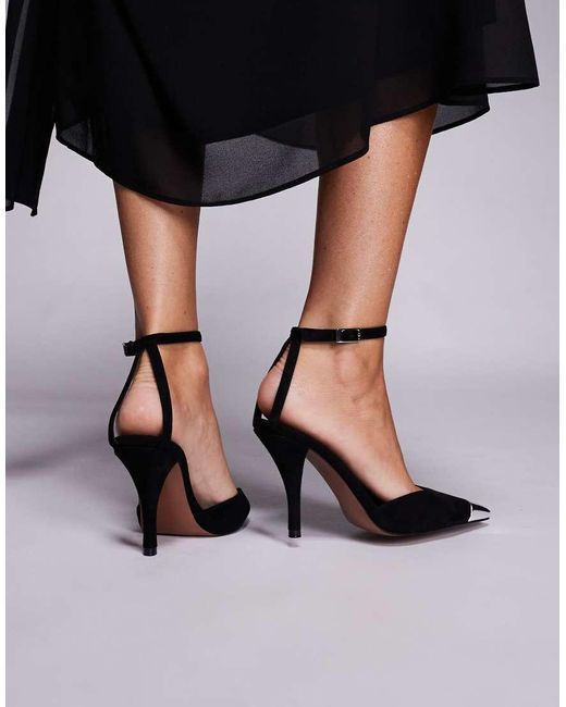 ASOS Pride Toe Cap High Heel Shoes in Black | Lyst UK