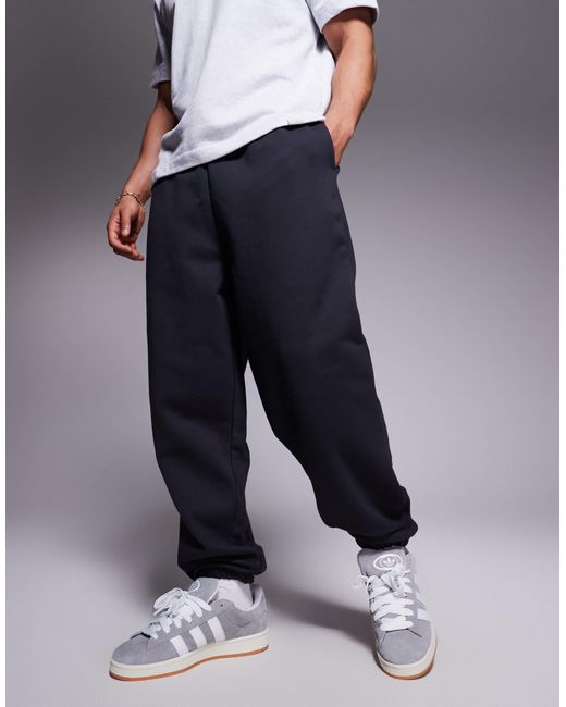 ASOS Premium Heavyweight Relaxed jogger in Gray for Men | Lyst