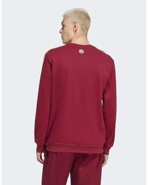 adidas Originals Arsenal Terrace Icons Sweatshirt in Red for Men | Lyst UK