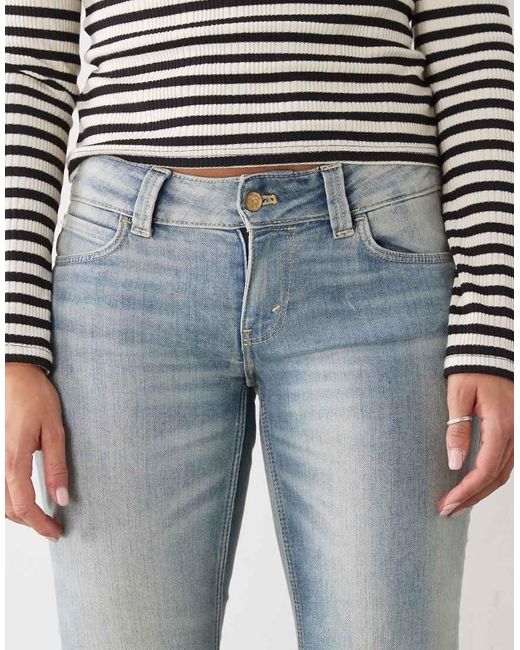 Cheap Monday Booty Bei Stretch Low Rise Bootcut Jeans in Blue | Lyst UK