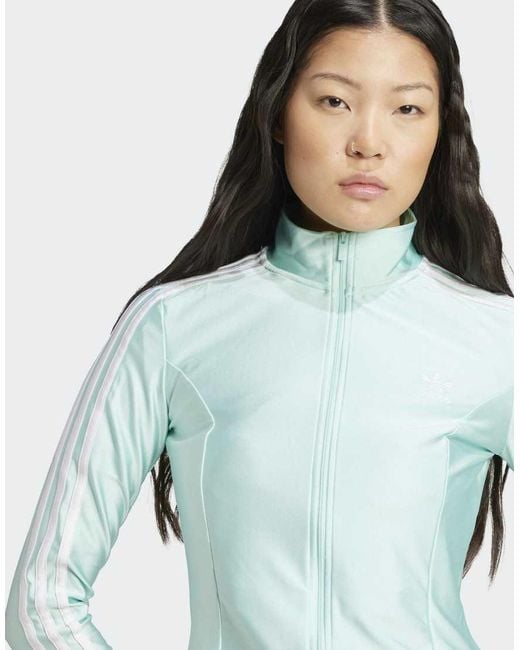 adidas Originals Adicolor 3-Stripes Slim Track Top in Blue | Lyst UK
