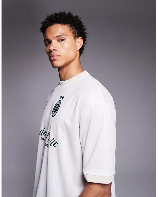 Faded Store Striker Football Tee in White for Men | Lyst UK