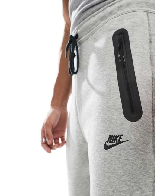 Nike Tech Fleece Open Hem joggers in Grey for Men | Lyst UK