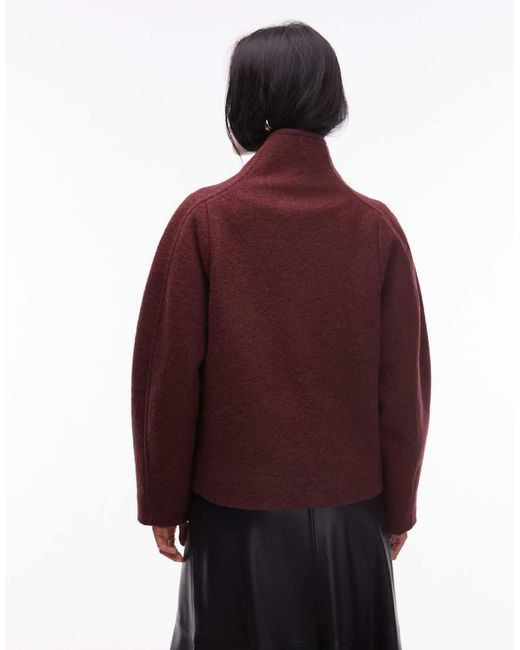 & Other Stories Wool Mock Neck Short Jacket in White | Lyst UK