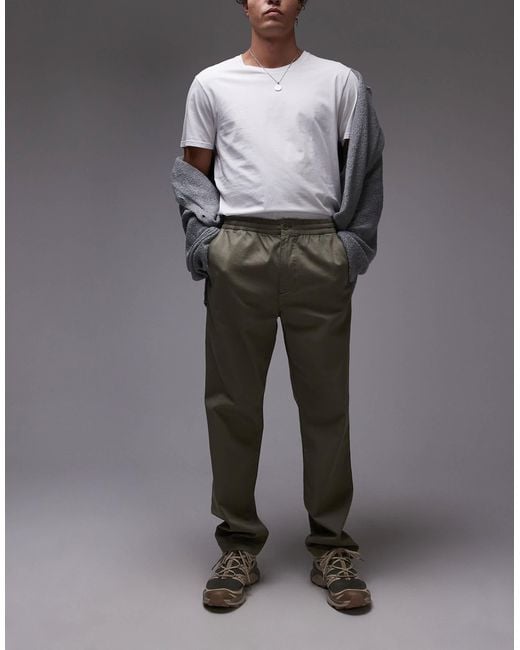 Lacoste Straight Leg Pants in Gray for Men | Lyst