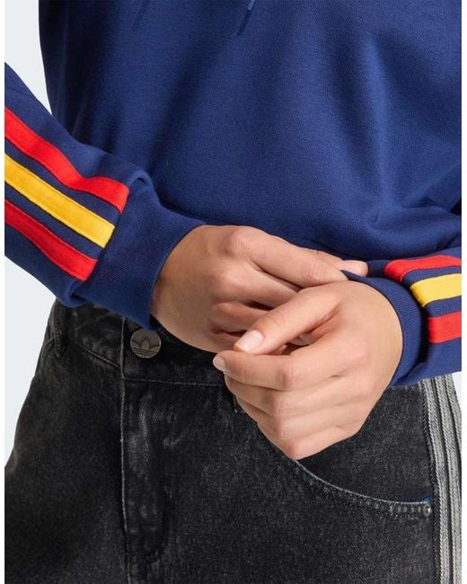 adidas Originals Spain Dna Hoodie in Blue | Lyst UK