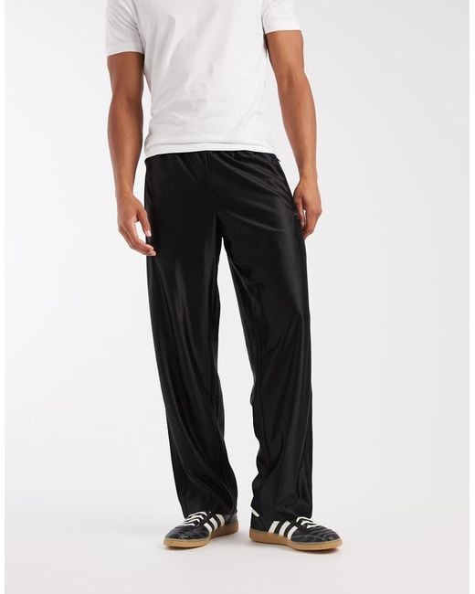 adidas Originals Firebird Metallic Track Pants in White for Men | Lyst UK