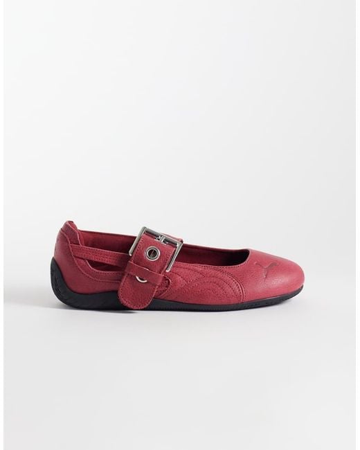 PUMA Speedcat Dress-Up Ballet Flats in Red | Lyst UK