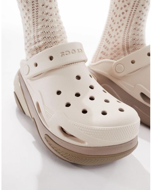 Crocs™ Bubble Crush Platform Clog in Natural | Lyst