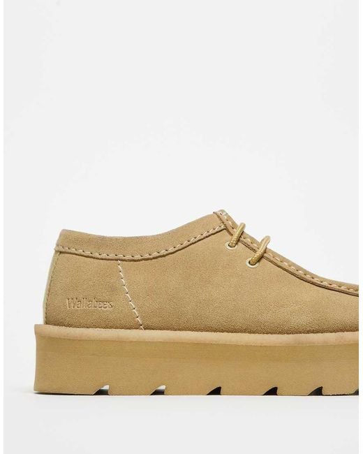 Clarks Meare Walla Shoe in Natural | Lyst UK