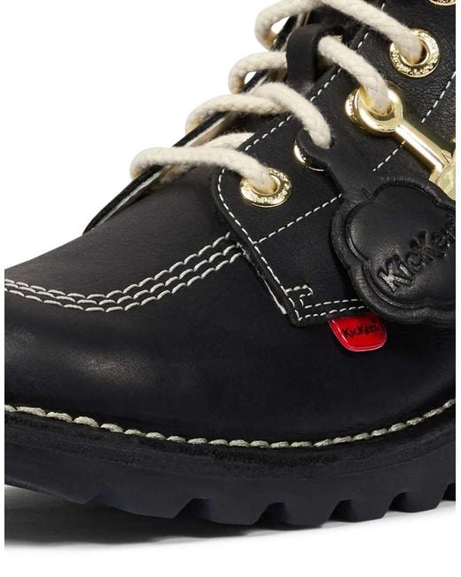 Kickers Kick Hi Goldie Boots in Black | Lyst UK