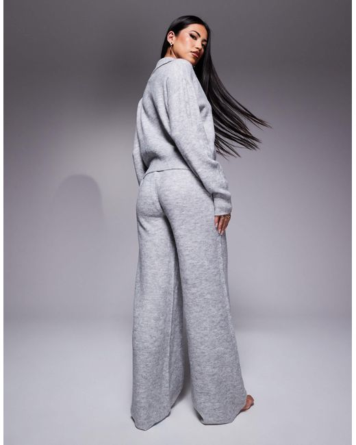ASOS Lounge Cable Knit Sweater And Pants Set in Blue | Lyst