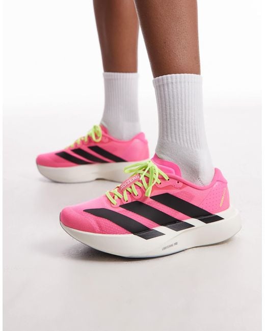 adidas Originals Adidas Running Adizero Evo Sl Sneakers in Pink | Lyst