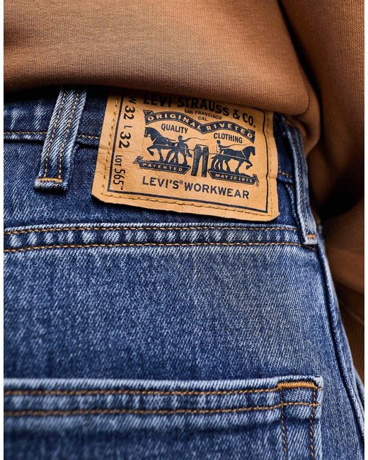 Levi's Workwear Capsule Straight Fit Jeans in Blue for Men | Lyst