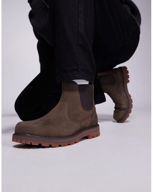 Timberland Britton Road Mid Chelsea Boot in Black for Men | Lyst