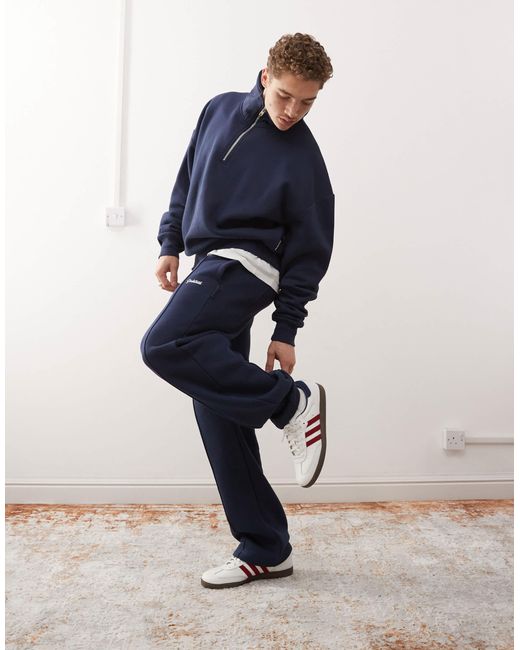 Prohibited Logo Straight Leg jogger Co-ord in Blue for Men | Lyst