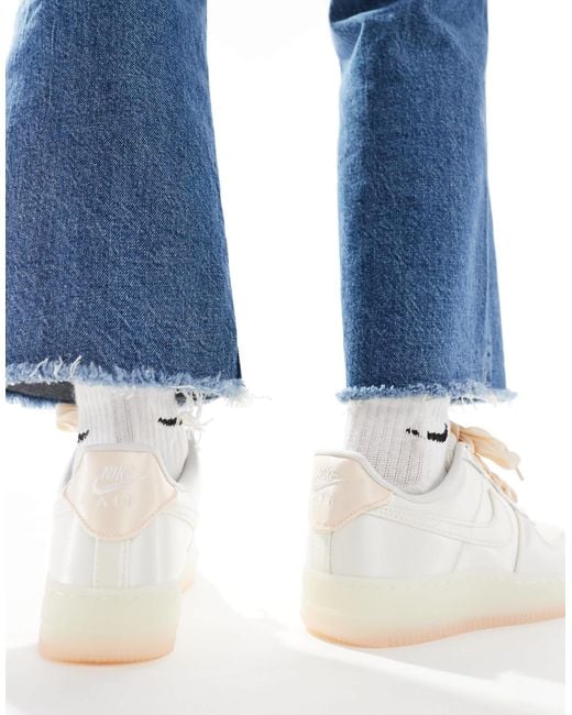 Nike Air Force 1 '07 Lv8 Ribbon Sneakers in Blue | Lyst