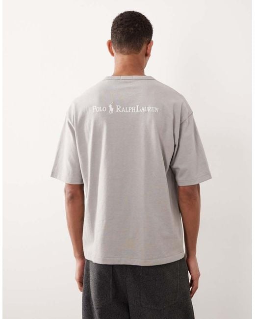 Polo Ralph Lauren Script Player Logo Back Print Heavyweight Relaxed Fit ...
