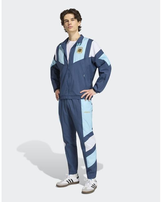adidas Originals Argentina Eqt Track Top in Blue for Men | Lyst UK