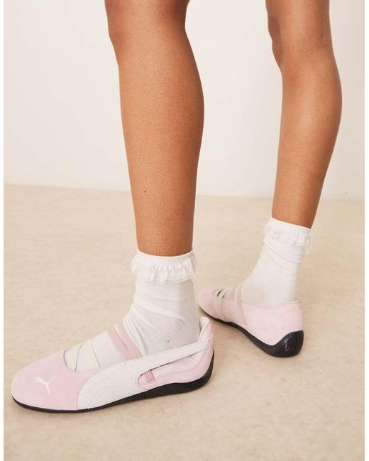 PUMA Speedcat Ballet Flats in Natural | Lyst UK