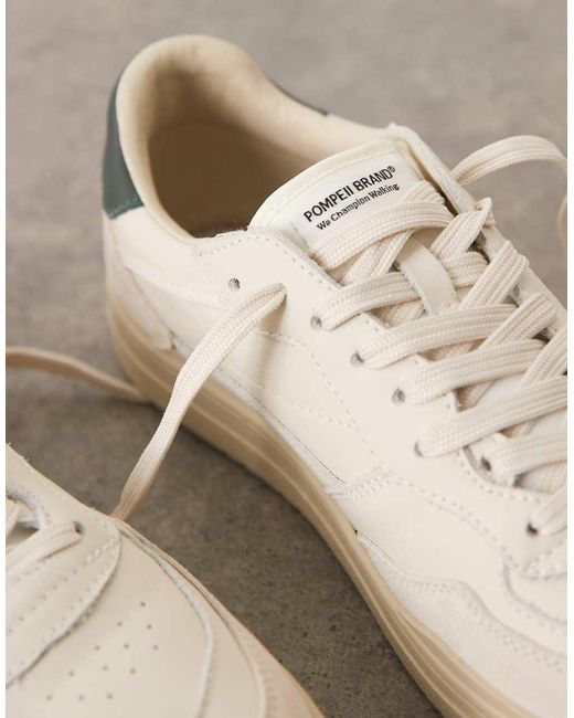 Pompeii UK Pompeii Elan Pippa Leather Trainers in Natural for Men | Lyst UK