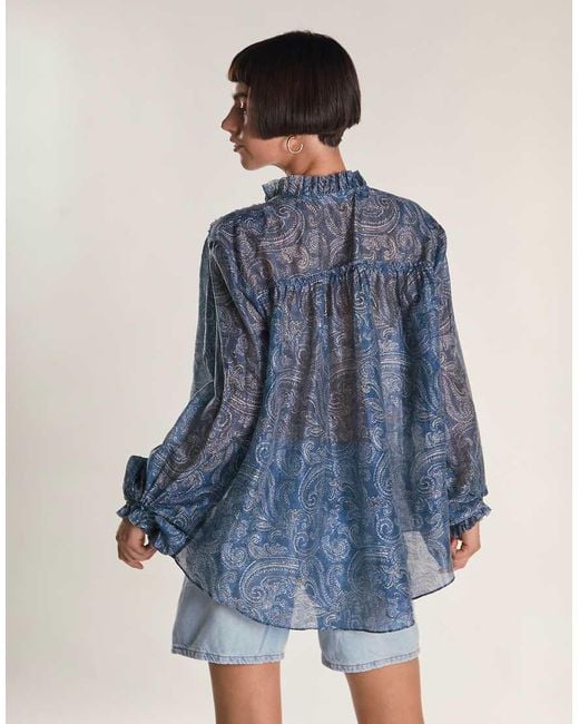 Glamorous Boho Blouse in Blue | Lyst UK