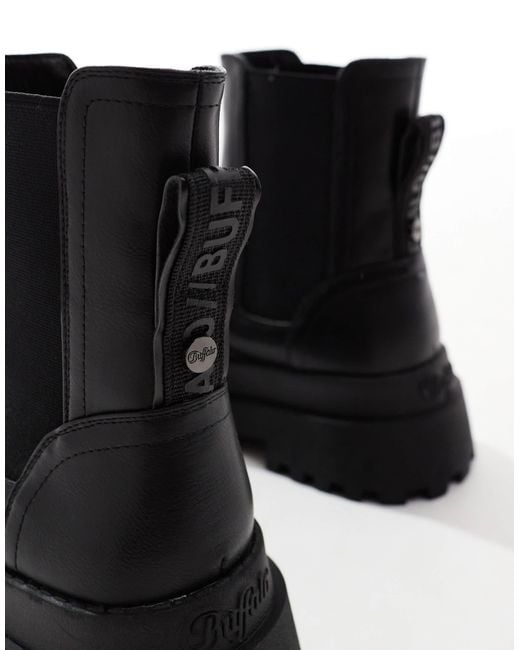 Buffalo Chunky Boot in Blue | Lyst