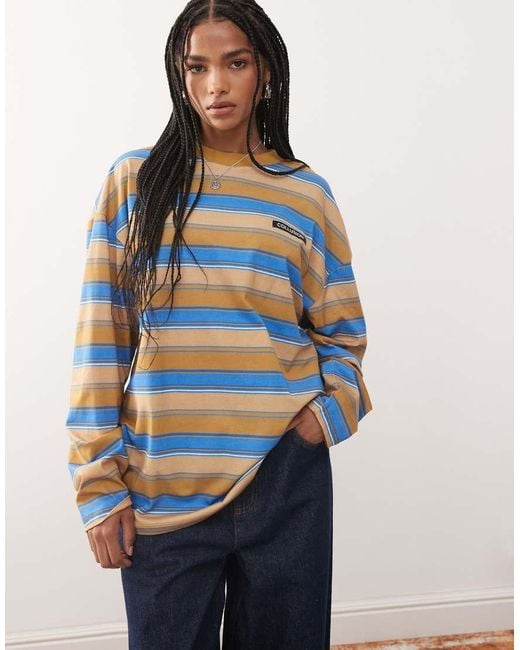 Collusion Logo Patch Anti Fit T-shirt in Blue | Lyst UK