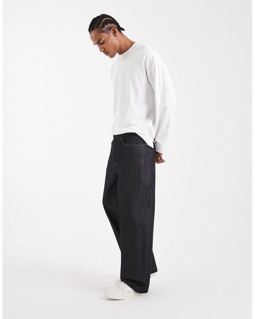 ASOS Circular Design Collection Heavyweight Barrel Fit Jeans in White ...