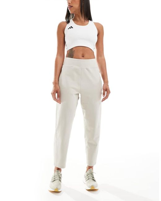 adidas Originals Adidas Training All Me Yoga Pants in Natural | Lyst UK