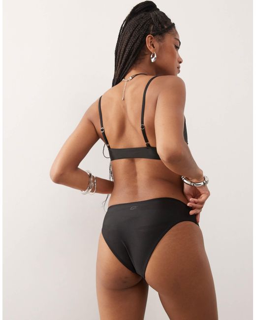 Collusion Mix And Match Easy Bikini Bottom in Brown | Lyst
