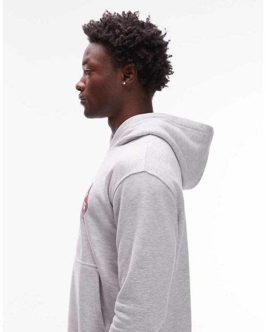 CAT WWR 300Gsm Graphic Logo Loose Fit Hoodie in White for Men | Lyst UK