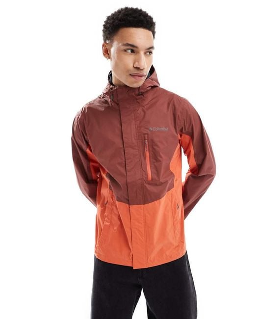 Columbia Pouring Adventure Iii Jacket in Red for Men | Lyst UK
