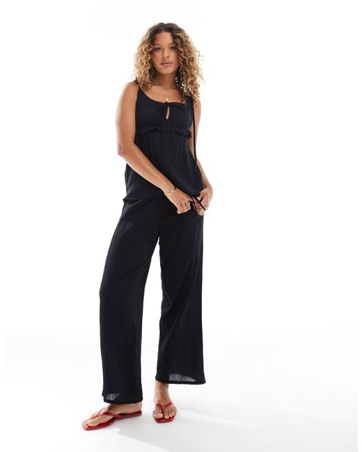 esmé studios Esmee Exclusive Beach Crop Top Co-ord With Tie Straps And ...