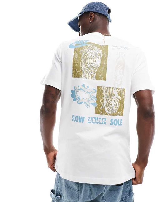 Nike Slow Your Soul Back Print Graphic T-Shirt in Blue for Men | Lyst UK