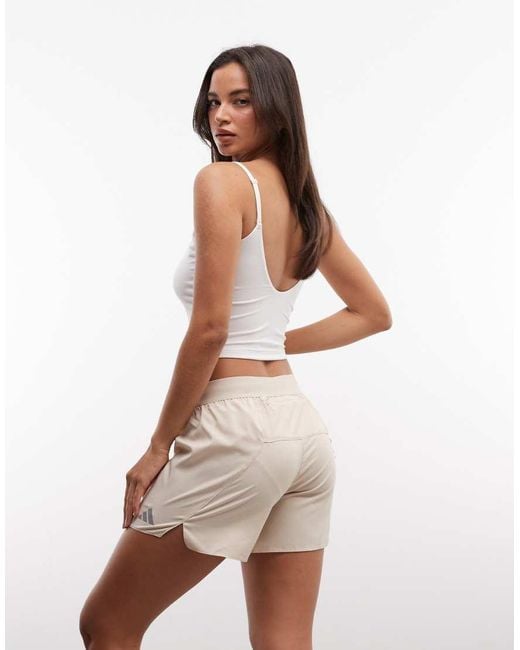 adidas Originals Adidas Running Essentials Shorts in Brown | Lyst UK