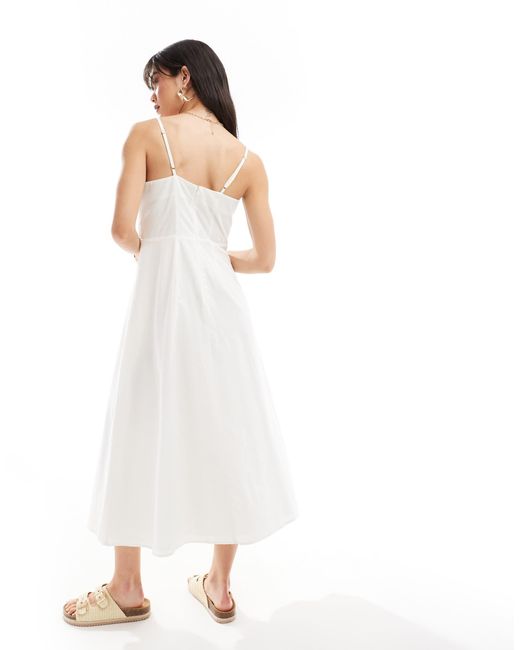 Nobody's Child Embroidered Pippin Midi Dress in White | Lyst