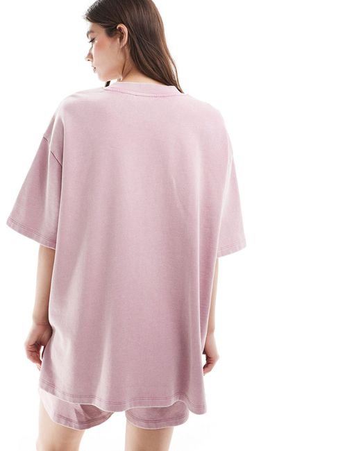 ASOS Circular Design Collection Oversized Loop Back Washed T-shirt in ...