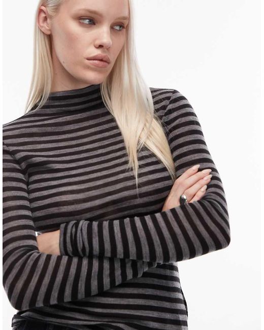 & Other Stories Jersey Second Skin Long Sleeve Top in Black | Lyst UK