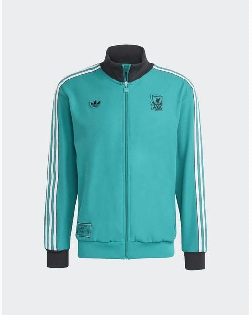 adidas Originals Liverpool Fc Terrace Icons Track Top in Blue for Men ...