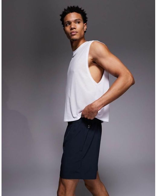 4505 Icon 5 Inch Quick Dry Training Shorts With Zip Pockets in Grey for ...