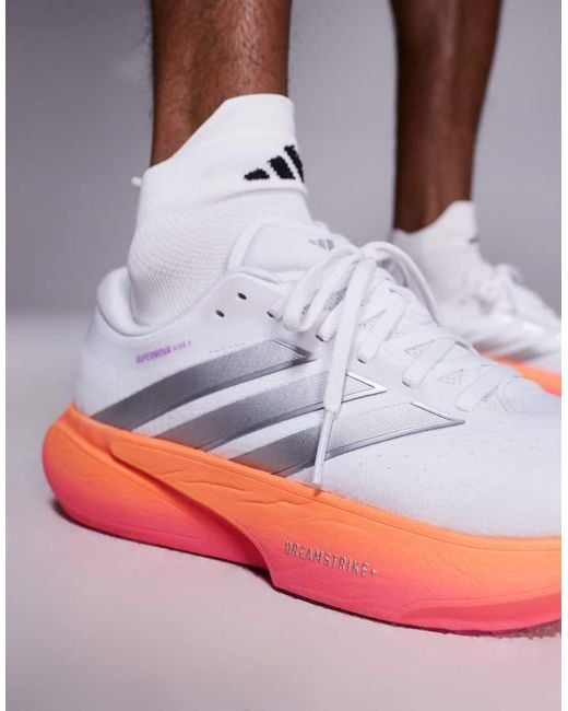 adidas Originals Adidas Running Supernova Rise 3 Trainers in White for ...