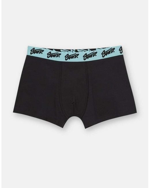 Pull&Bear Pack Of 3 Stwd Logo Boxers in Blue for Men | Lyst UK