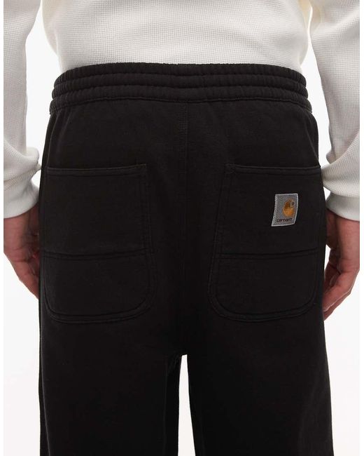 Carhartt Double Knee baggy Trackies in Black for Men | Lyst UK