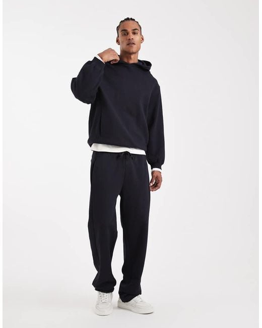 ASOS Circular Design Collection Heavyweight Hoodie in Blue for Men ...