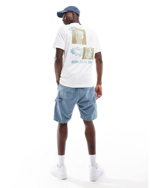 Nike Slow Your Soul Back Print Graphic T-Shirt in Blue for Men | Lyst UK