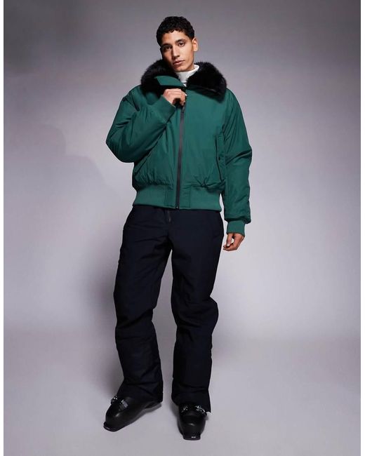 ASOS 4505 Ski & Snow Asos 4505 Ski Bomber Jacket With Faux Fur Collar ...