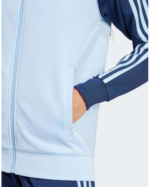 adidas Originals Adicolor Classics Sst Track Top in Blue | Lyst UK