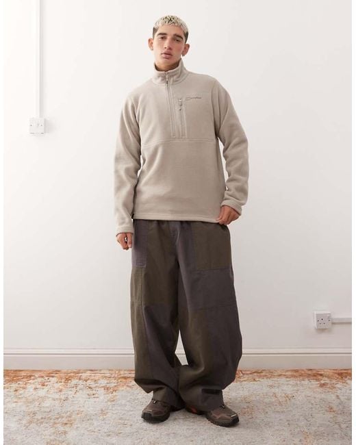 Berghaus Midlayer Prism Half Zip Polartec Fleece in Grey for Men | Lyst UK