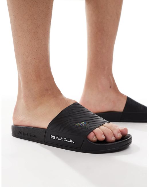 Paul Smith Paul Smith Icon Logo Sliders in Black for Men | Lyst